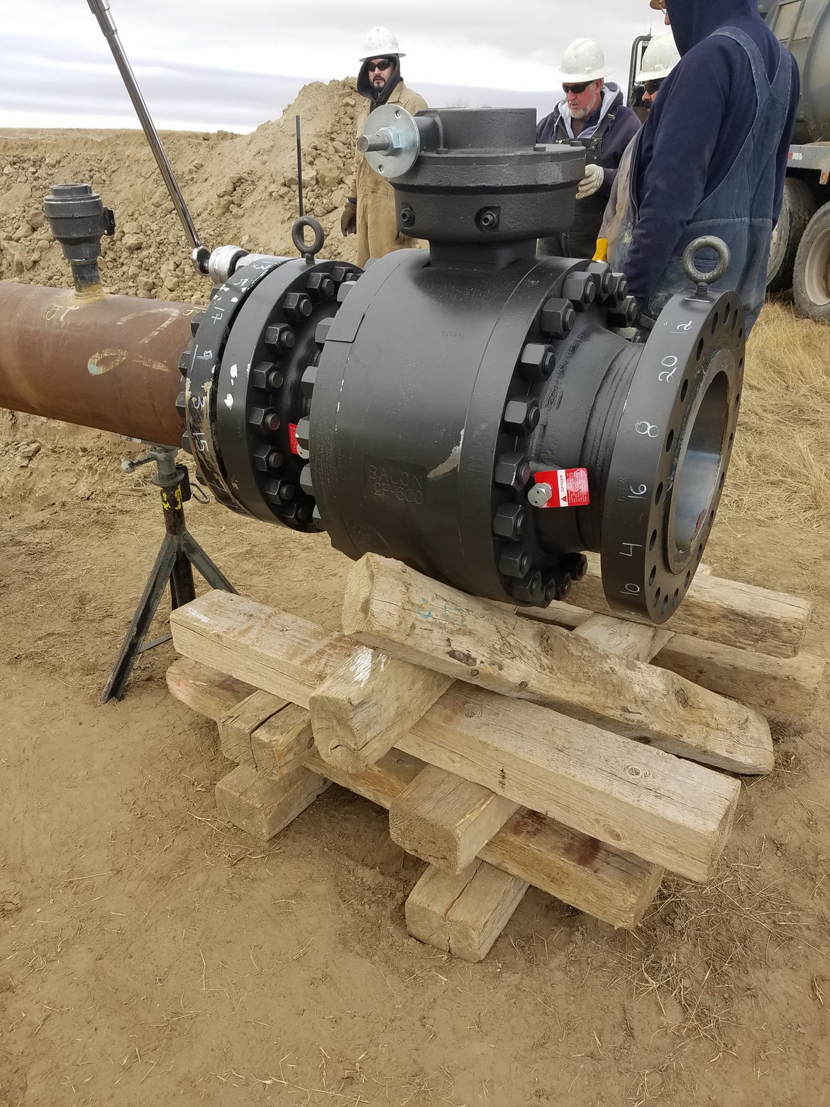 Buried Valve Brought Above Ground